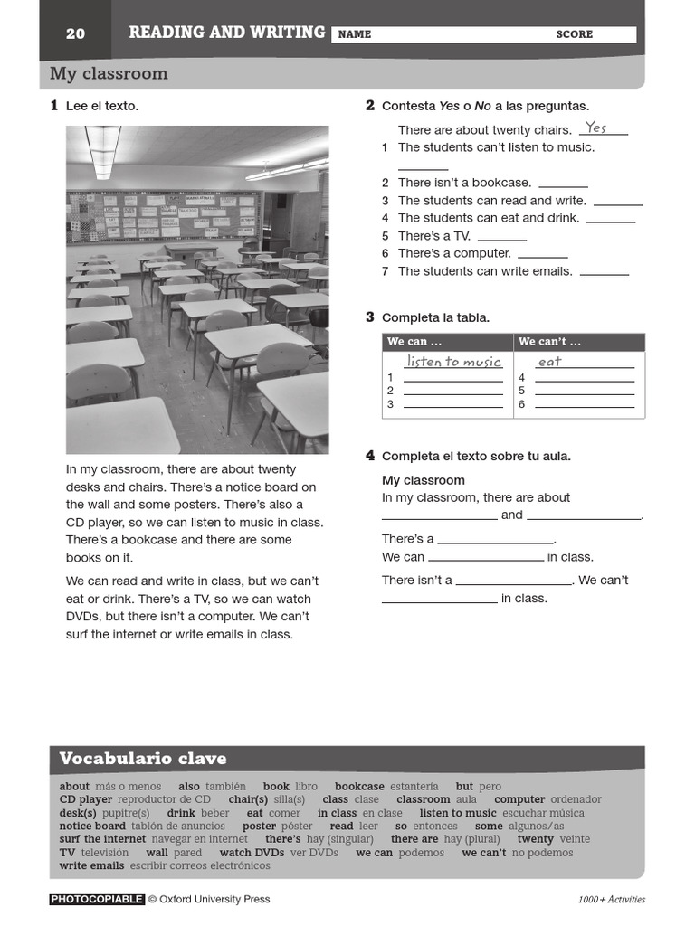 20 My Classroom | PDF