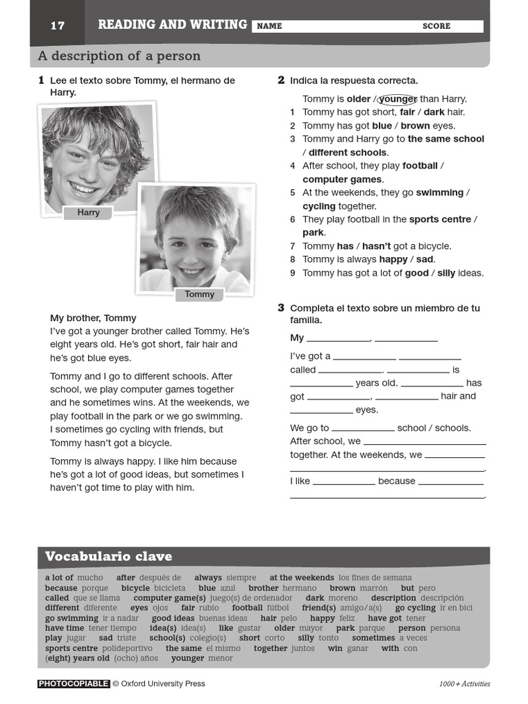 17 A Description of A Person | PDF