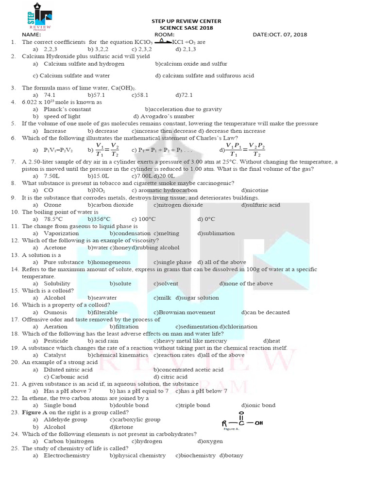 Chemistry 1 | PDF