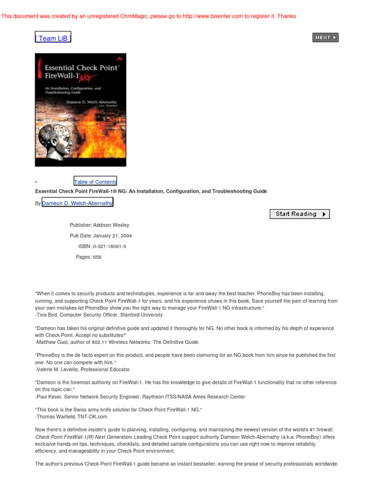 EssentialCheckPoint FireWall 1 | PDF | Proxy Server | File Transfer Protocol