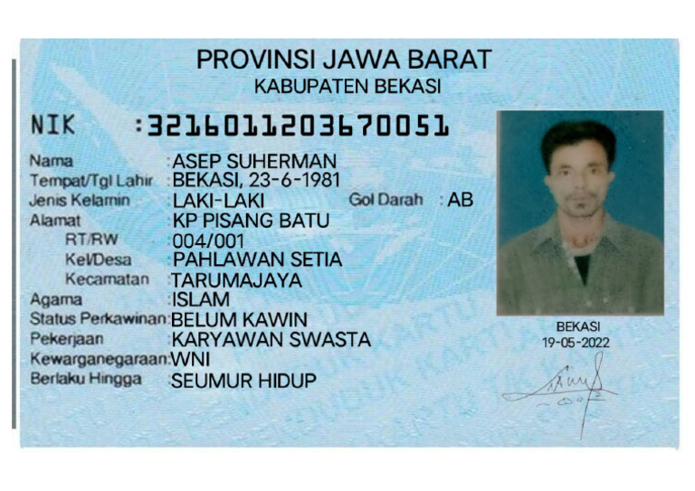 KTP Asep Suherman | PDF