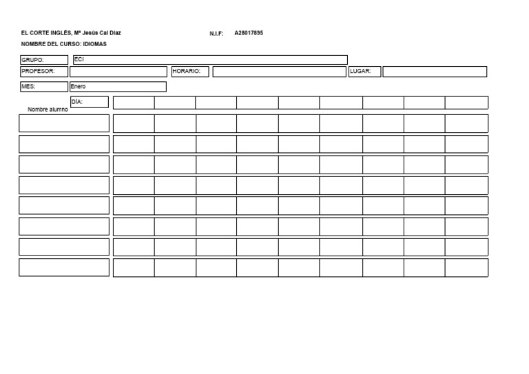 ECI Blank Signing Sheet | PDF