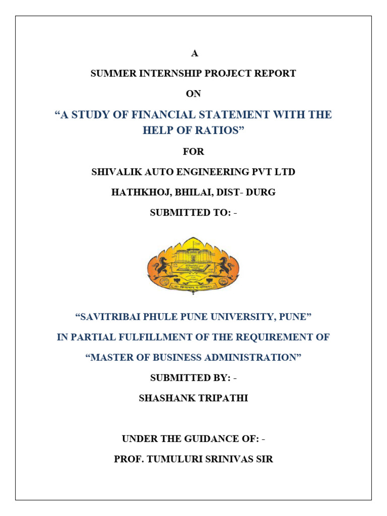 SIP Project Shashank | PDF | Price–Earnings Ratio | Stocks