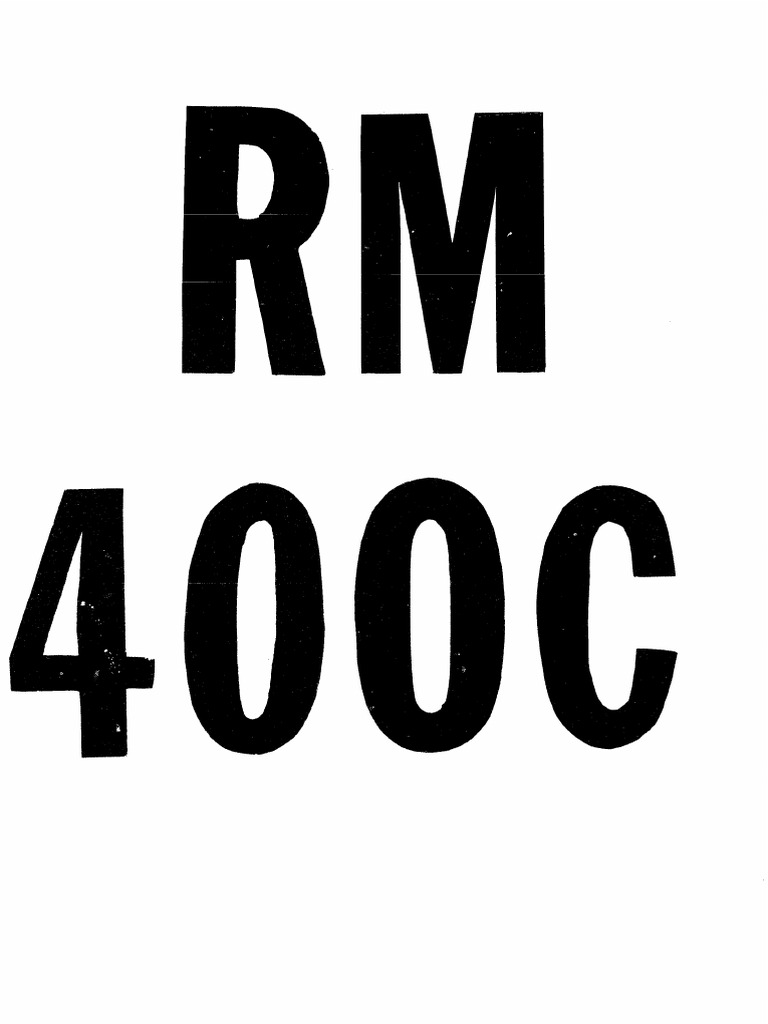RM400 - RM400C | PDF