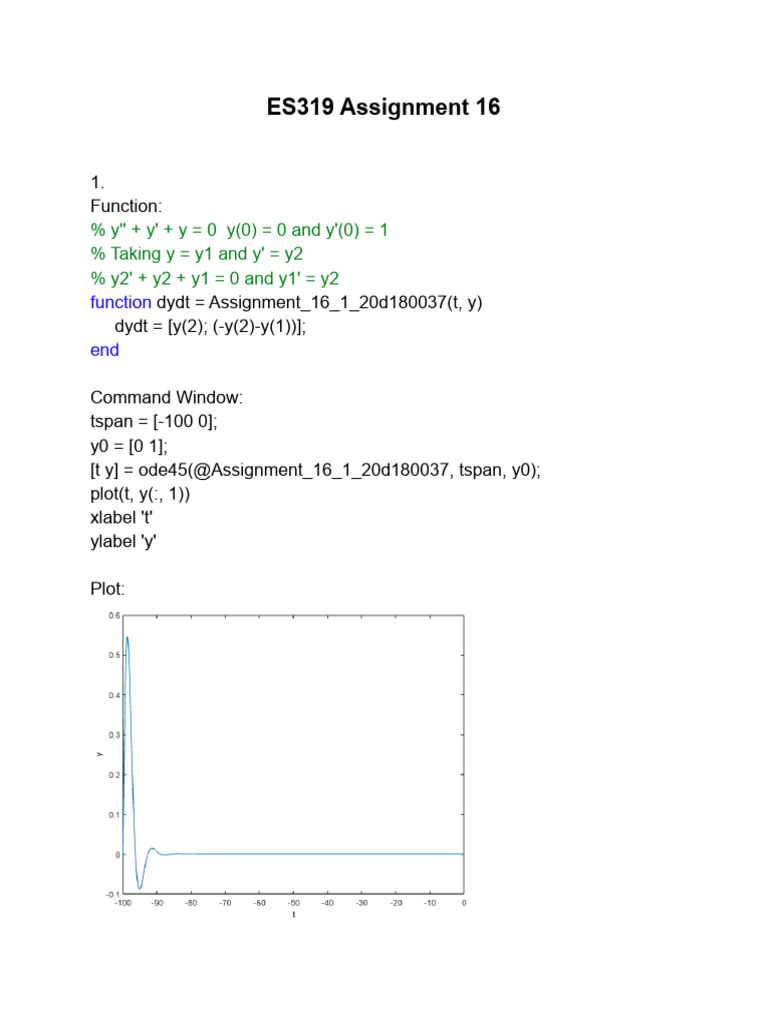 20d180037 ES319 Assignment16 Tharun | PDF