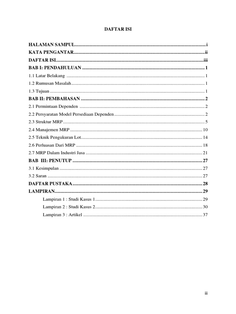 Manajemen Operasional - Kelompok 4 - Materi 5 - Makalah Perencanaan Kebutuhan Bahan Baku ...