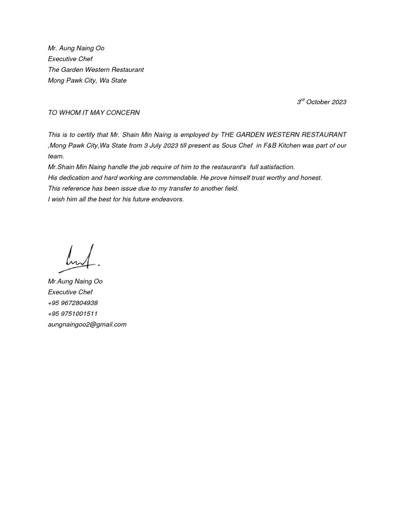 Mr. Shain Min Naing | PDF