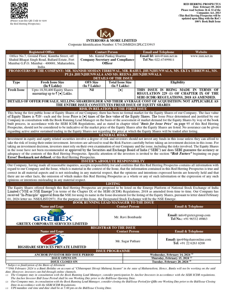 RHP Interior Final | PDF | Stocks | Investing