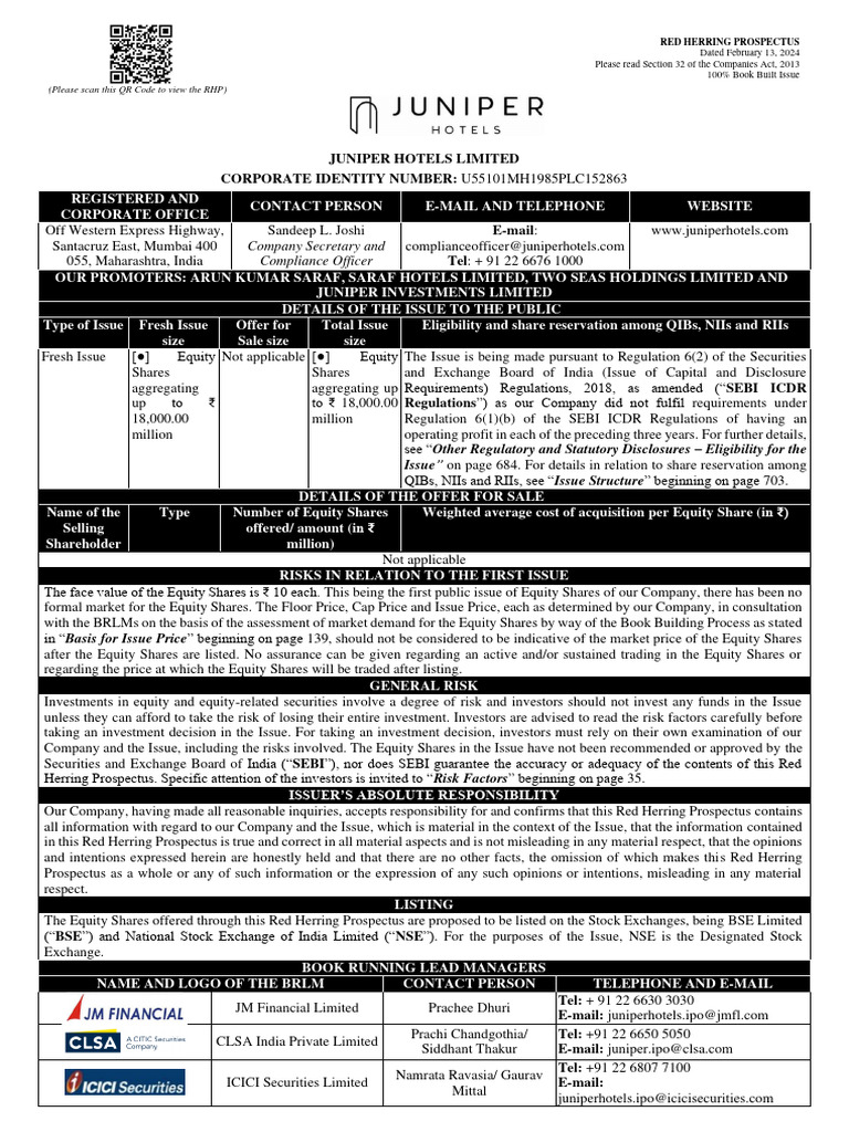 Company Secretary and Compliance Officer: (Please Scan This QR Code To ...