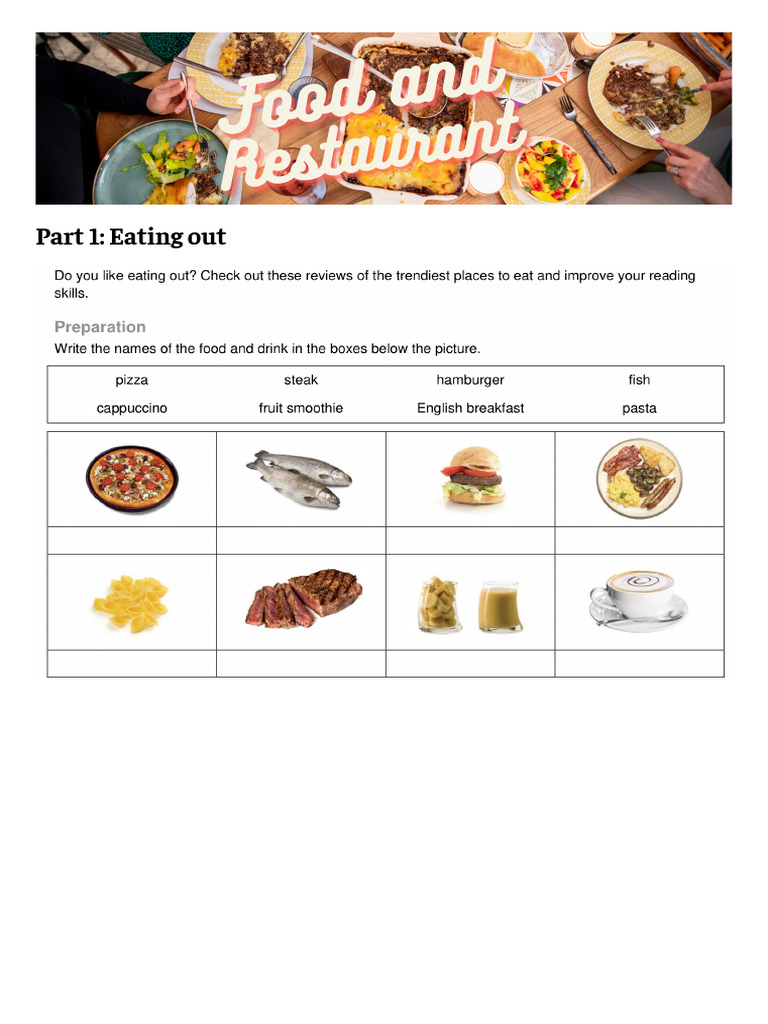 Food and Restaurant | PDF