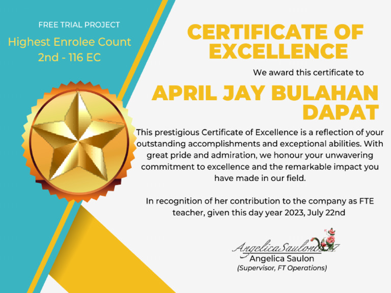 Q2 Certificates - Jay Daniel EC | PDF