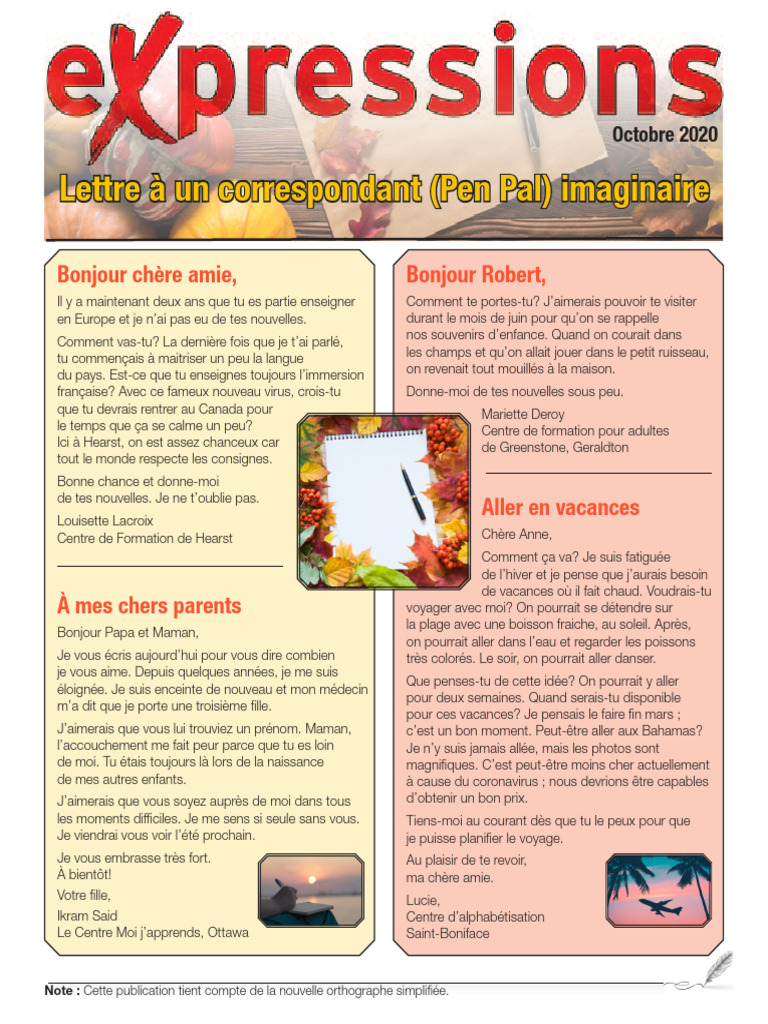 Expressions Textes Octobre 2020 VF | PDF