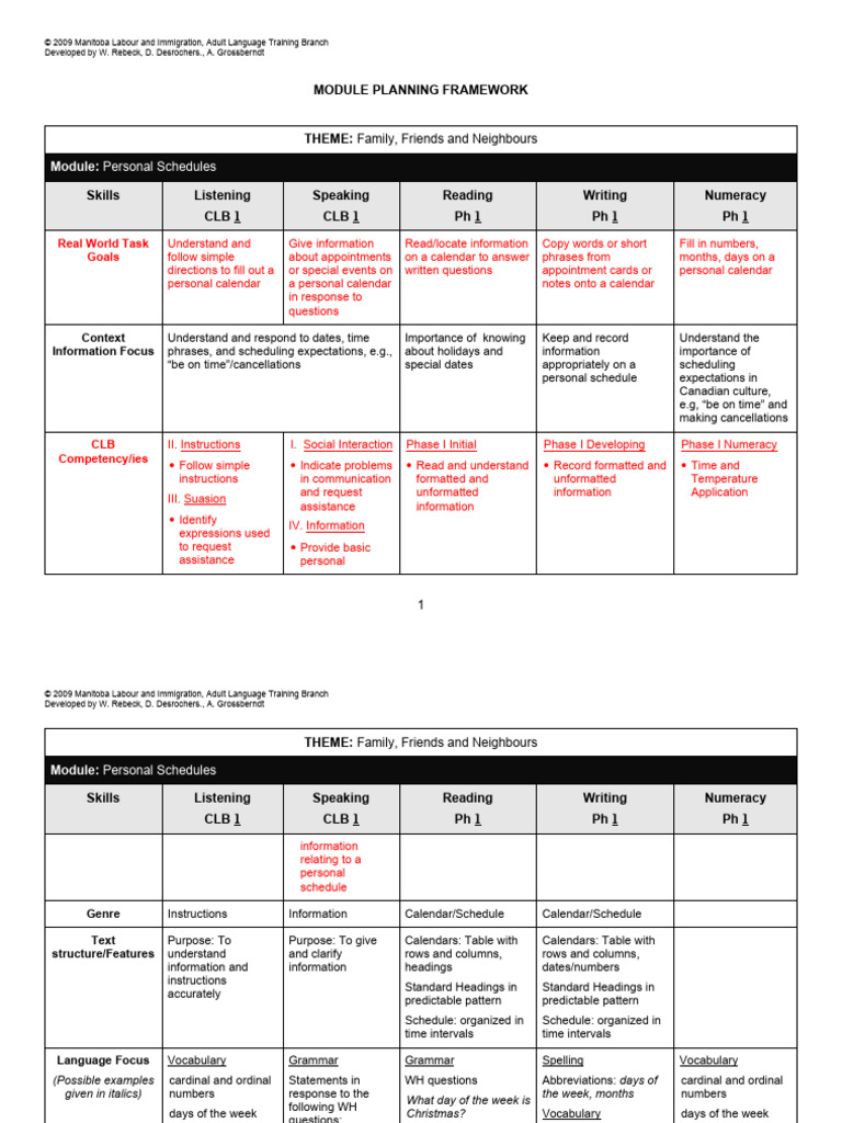 Beginner Calendar Skills | PDF | Information | Stress (Linguistics)