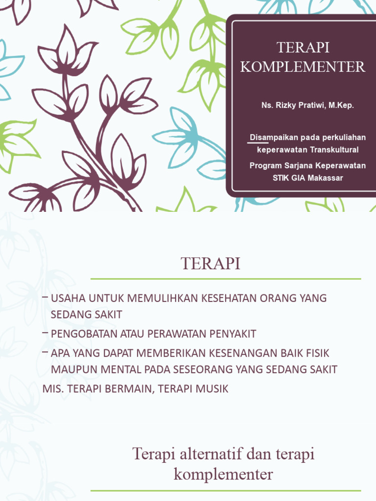 Konsep Terapi Komplementer Compress | PDF | Pengembangan Diri