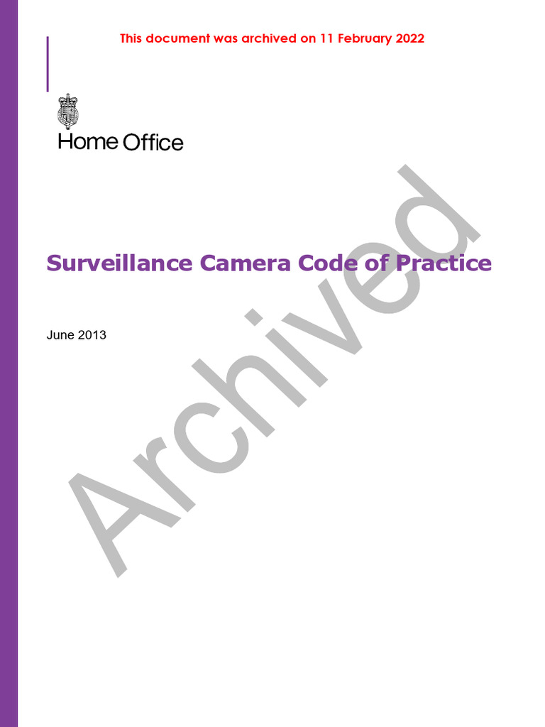 Surveillance Camera Code Practice | PDF
