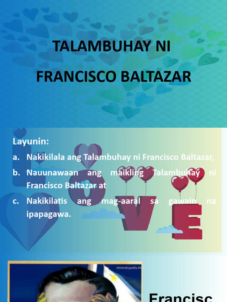Talambuhay Ni Francisco Baltazar | PDF