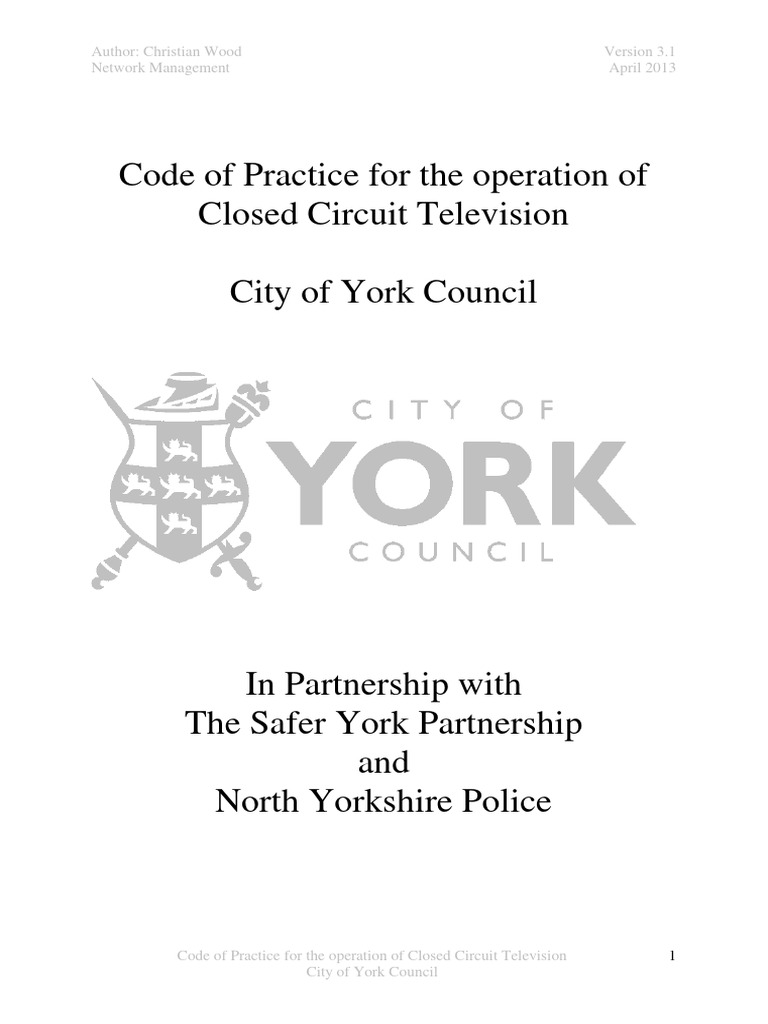 VERY-IMP-CCTV Code of Practice v3 1 | PDF