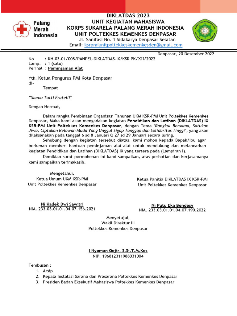 008 Surat Barang (PMI) | PDF