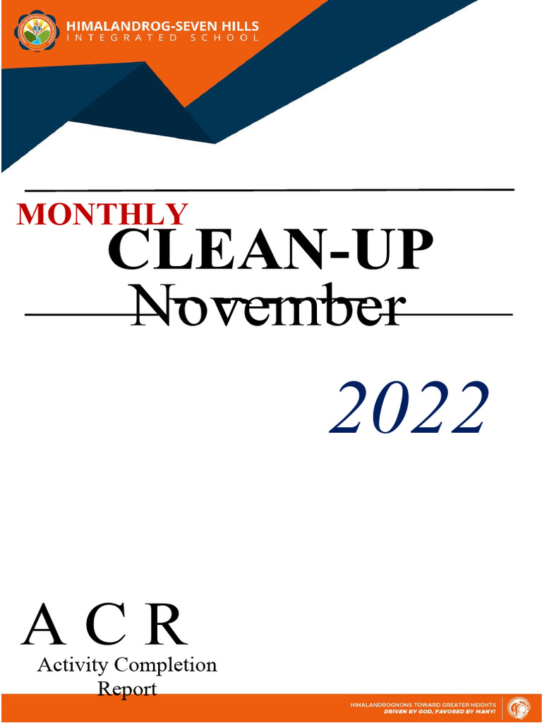 Clean-Up Drive Activity Report 2022 | PDF | Natural Environment ...