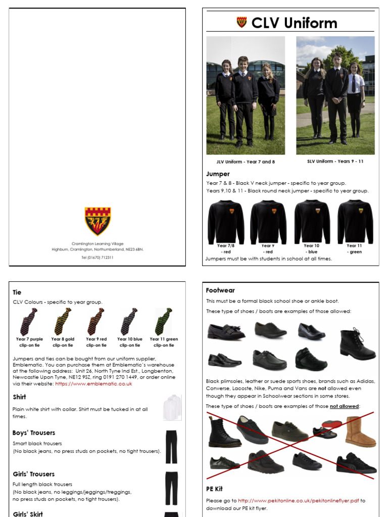 Uniform Booklet Print21 | PDF | Shoe | Style