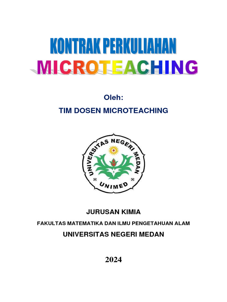 Kontrak Perkuliahan Microteaching 2024 | PDF