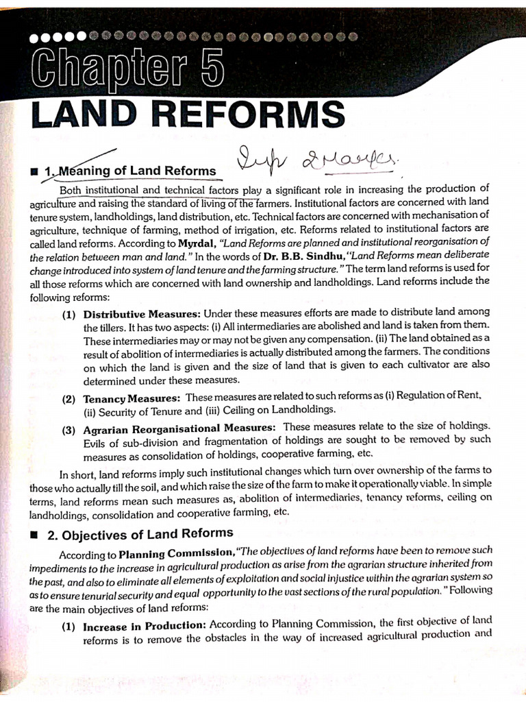 Land Reforms | PDF