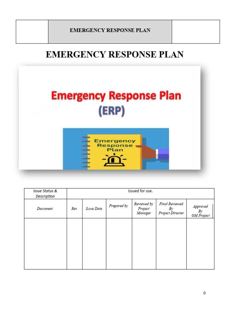 Emergency Response Plan | PDF
