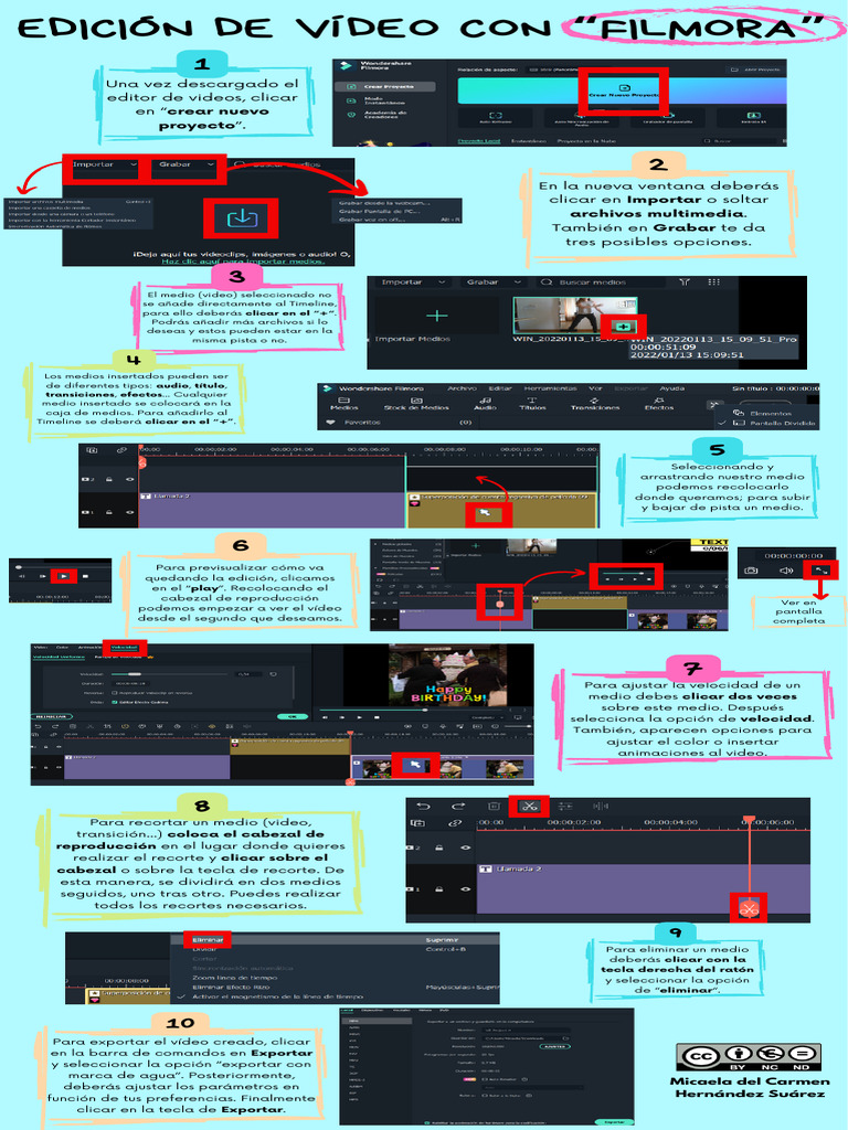 Infografía Manual Filmora | PDF | Informática | Software