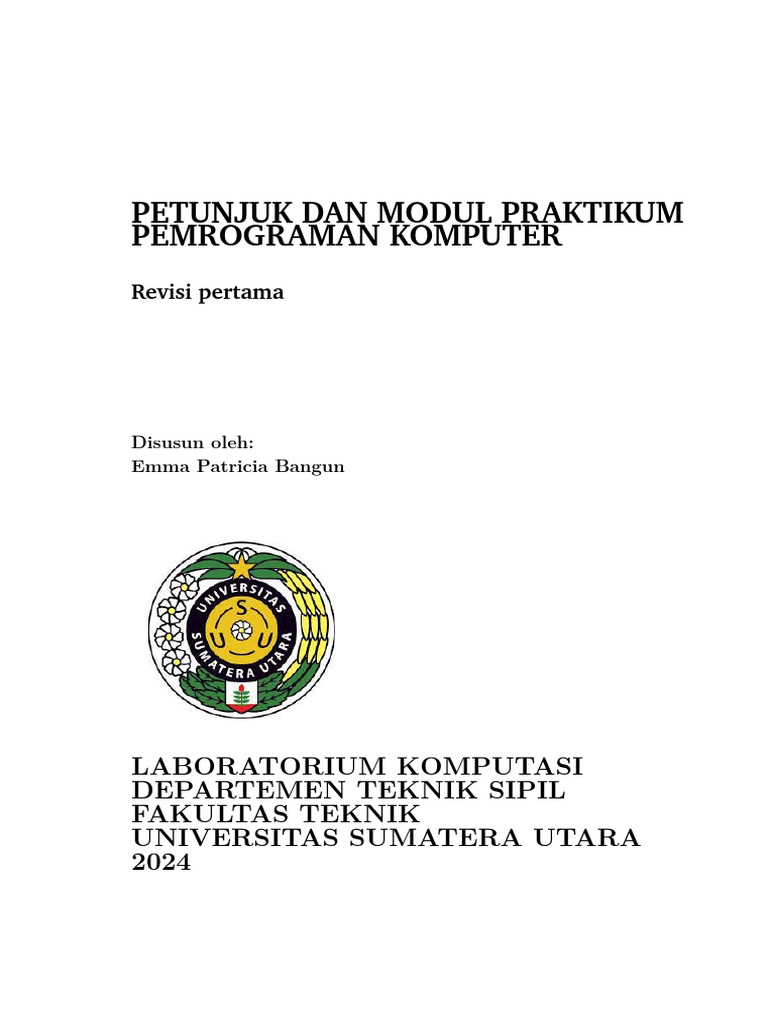 Modul Praktikum Pemrograman | PDF | Komputer