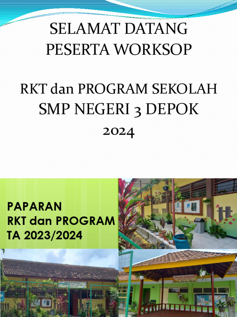 RKT Dan Program SMP Negeri 3 Depok 24 | PDF