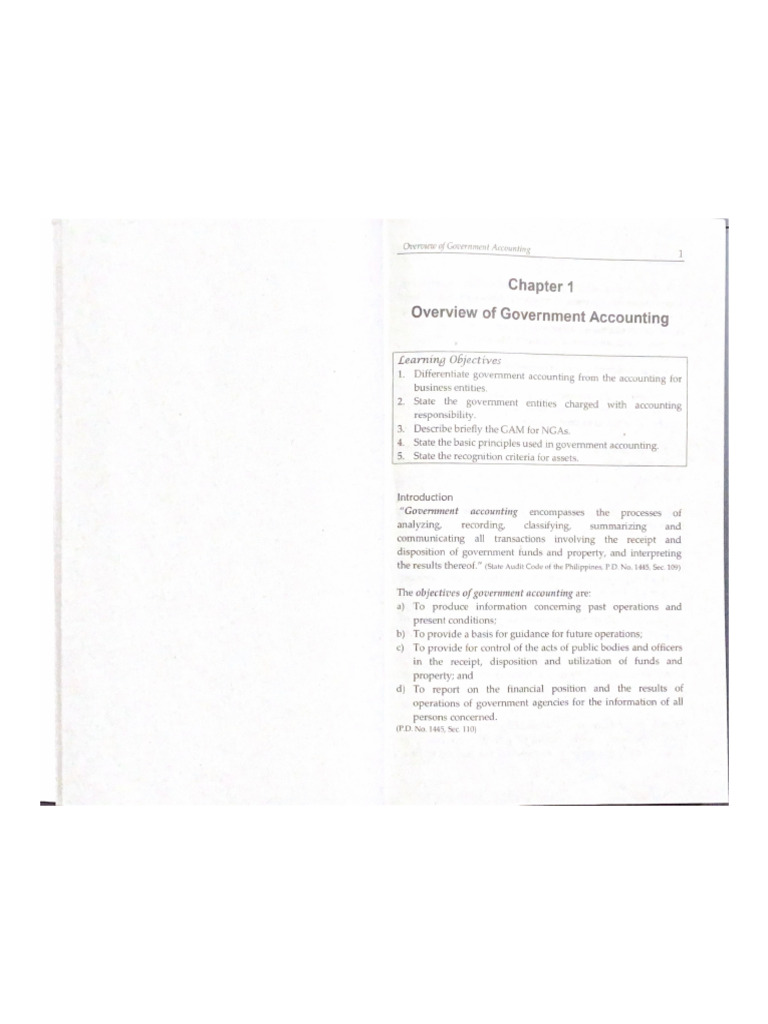 Govt. Acctg. Chapter 1 2 | PDF