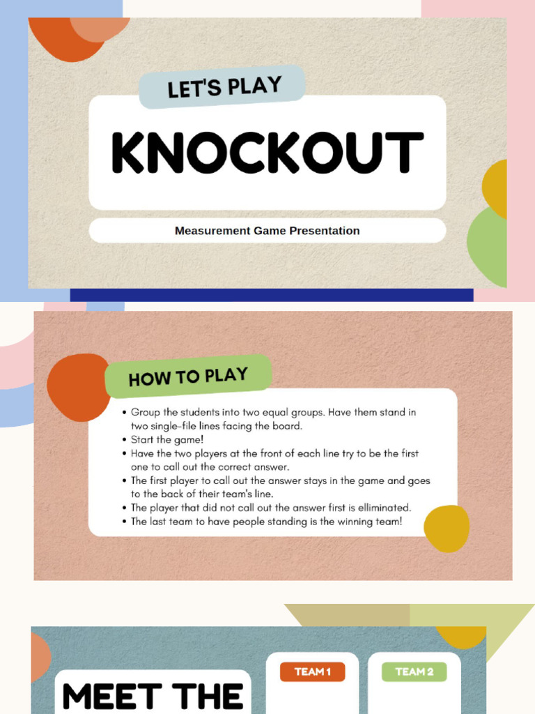 Knock Out - Measurement Games | PDF