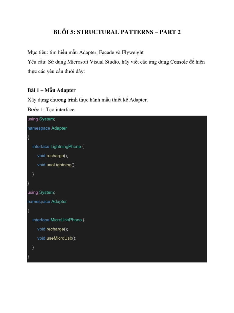 Buoi 05. Structural Patterns Part 2 | PDF