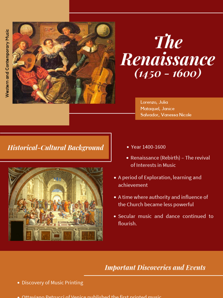 Renaissance Period | PDF | Choir | Music Theory