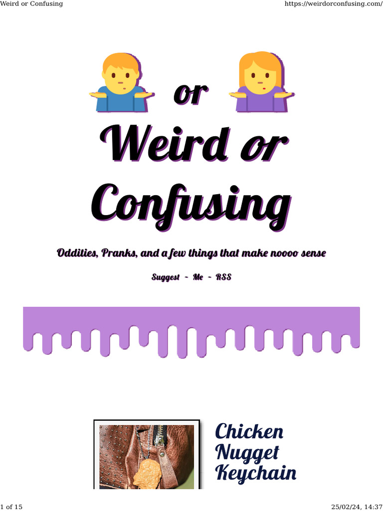Weird or Confusing | PDF