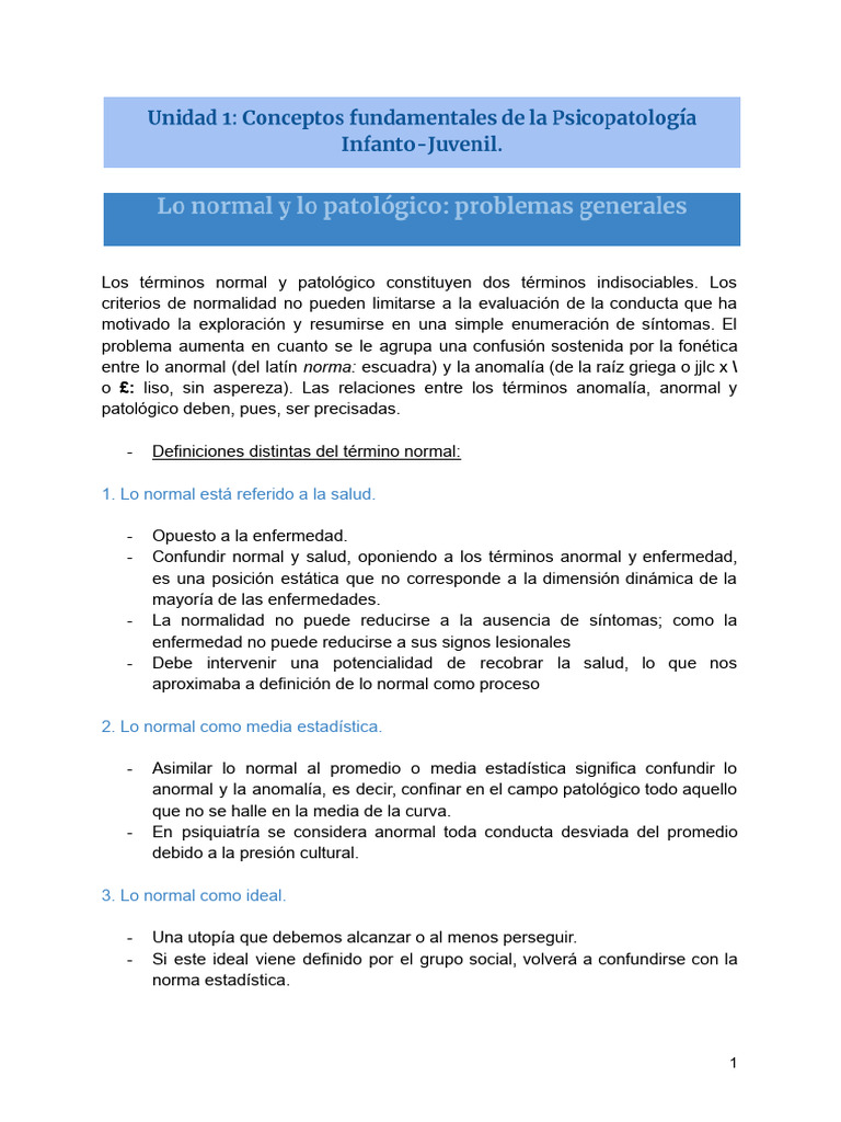 Unidad 1 Pato Infanto | PDF | Cerebro | Discapacidad intelectual