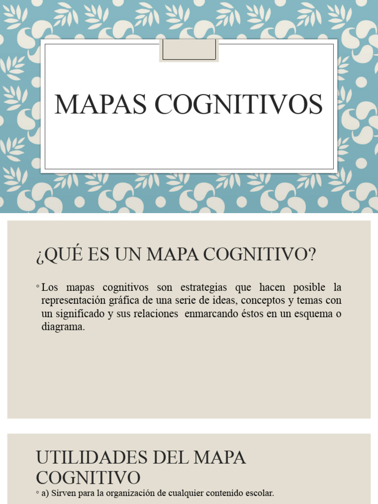Mapas Cognitivos | PDF | Aprendizaje | Ciencia cognitiva