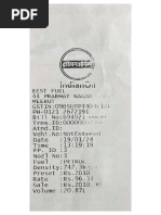 Diesel Receipt from Anuradha Gas Station | PDF