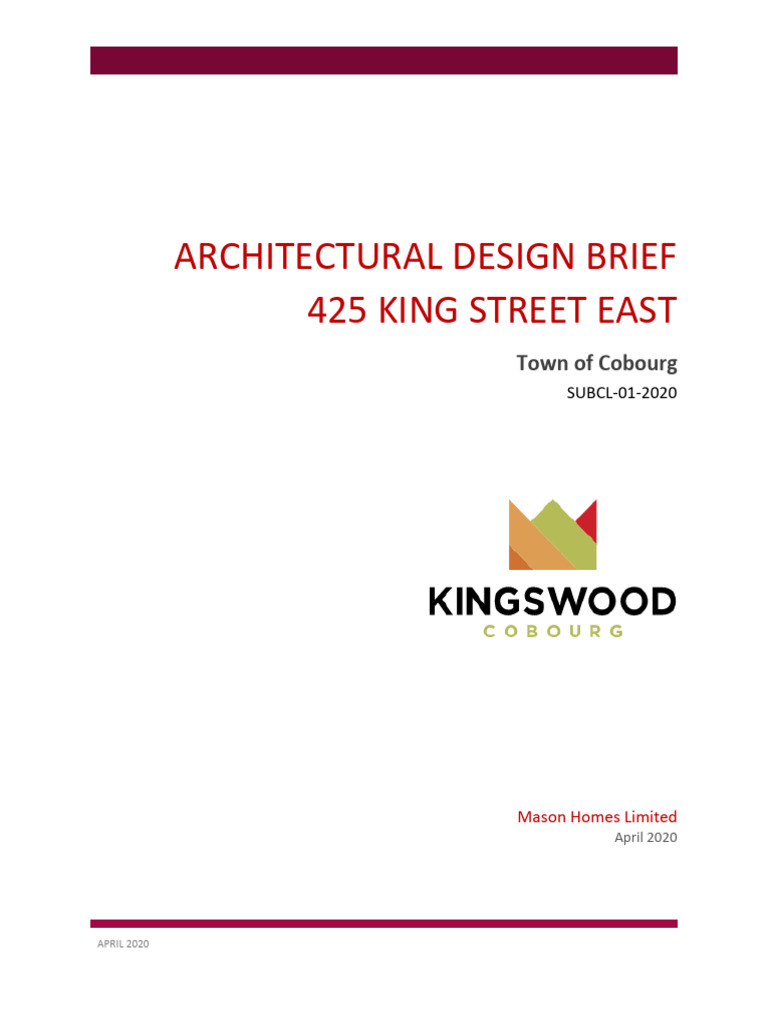 Architectural Design Brief | PDF | Flooring | Basement
