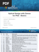 Lecture4 - Tolerancing in Zemax | PDF | Optics | Engineering Tolerance