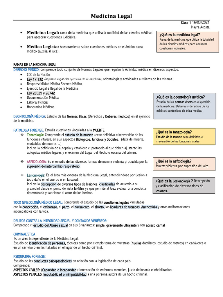 Introducción a la Medicina Legal | PDF | Testigo experto ...