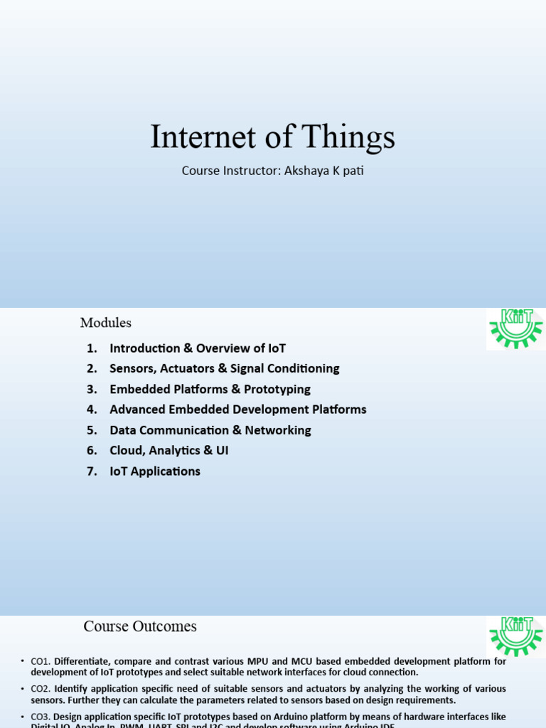Module-1 IOT | PDF