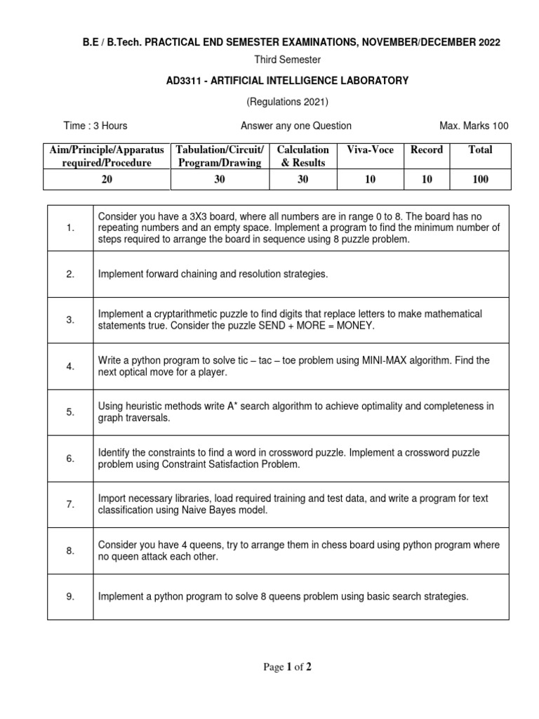 Ad3311 Set 1 | PDF | Applied Mathematics | Theoretical Computer Science