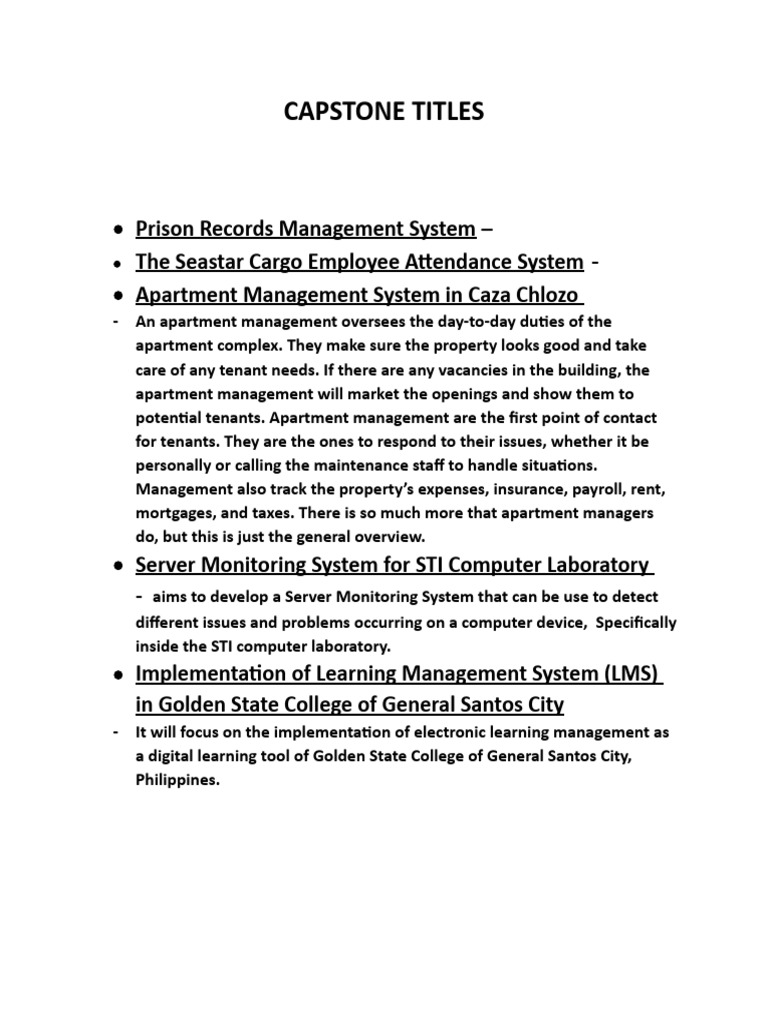 Capstone Titles | PDF