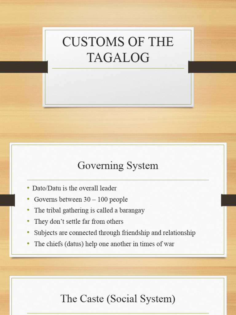 Tagalog Customs and Beliefs | PDF | Folklore