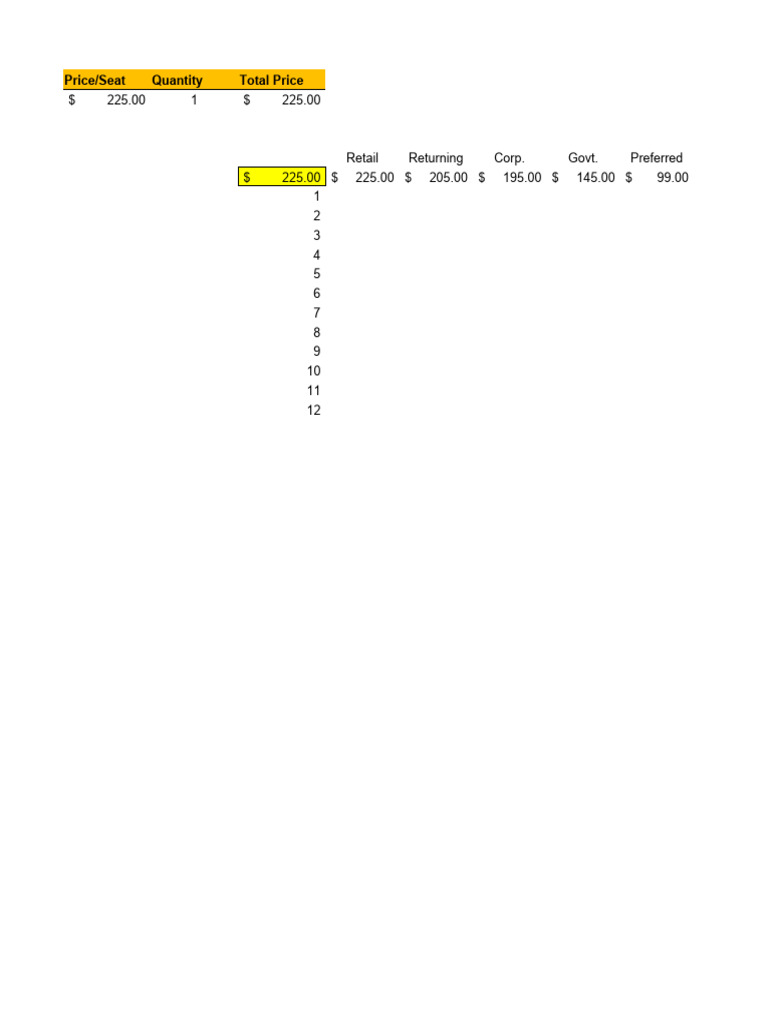 Pricing Matrix Complete | PDF