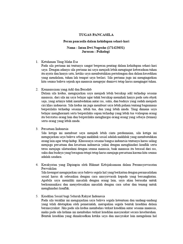 Tugas Pancasila | PDF Tugas Pancasila | PDF