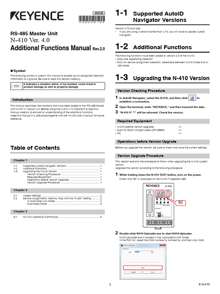 Keyence Additional Functions Manual - E | PDF | Bit Rate | Implied Warranty