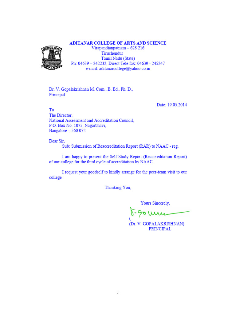 Self Study Report For The Third Cycle of Accreditation | PDF | Curriculum | Postgraduate Education