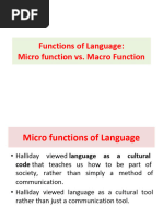 Halliday's Functions of Language | PDF | Semantics | Communication